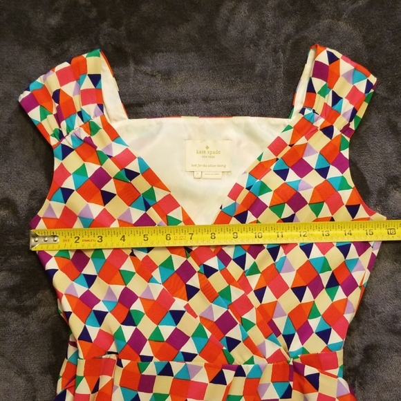 kate spade | Dresses | Kate Spade Geometric Wrap And Tie Dress Sz 2 ...